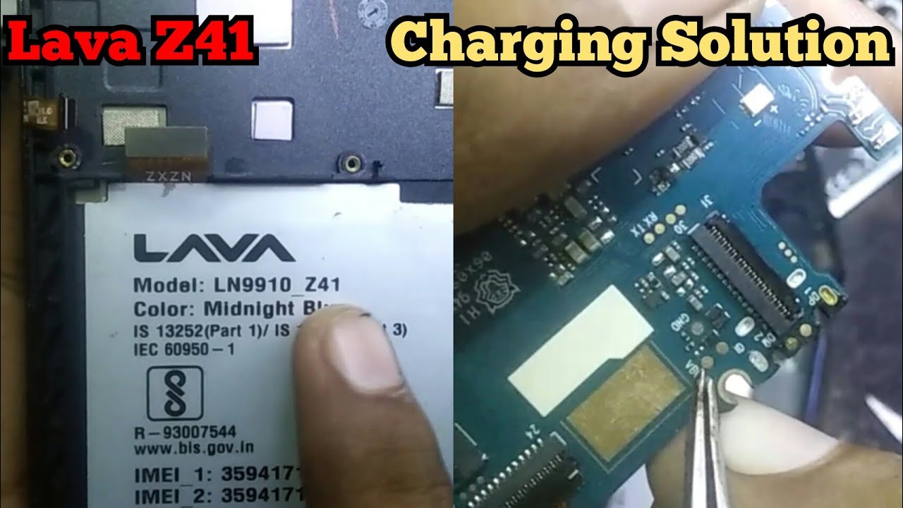 lava z41 charging jumper ways solution 100%work - YouTube