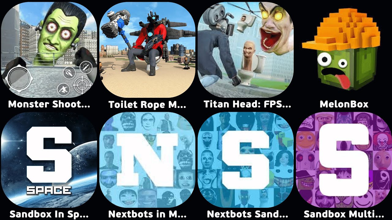 Monster Shooter FPS Mafia City,Toilet Rope Monster Game 3D,Titan Head ...