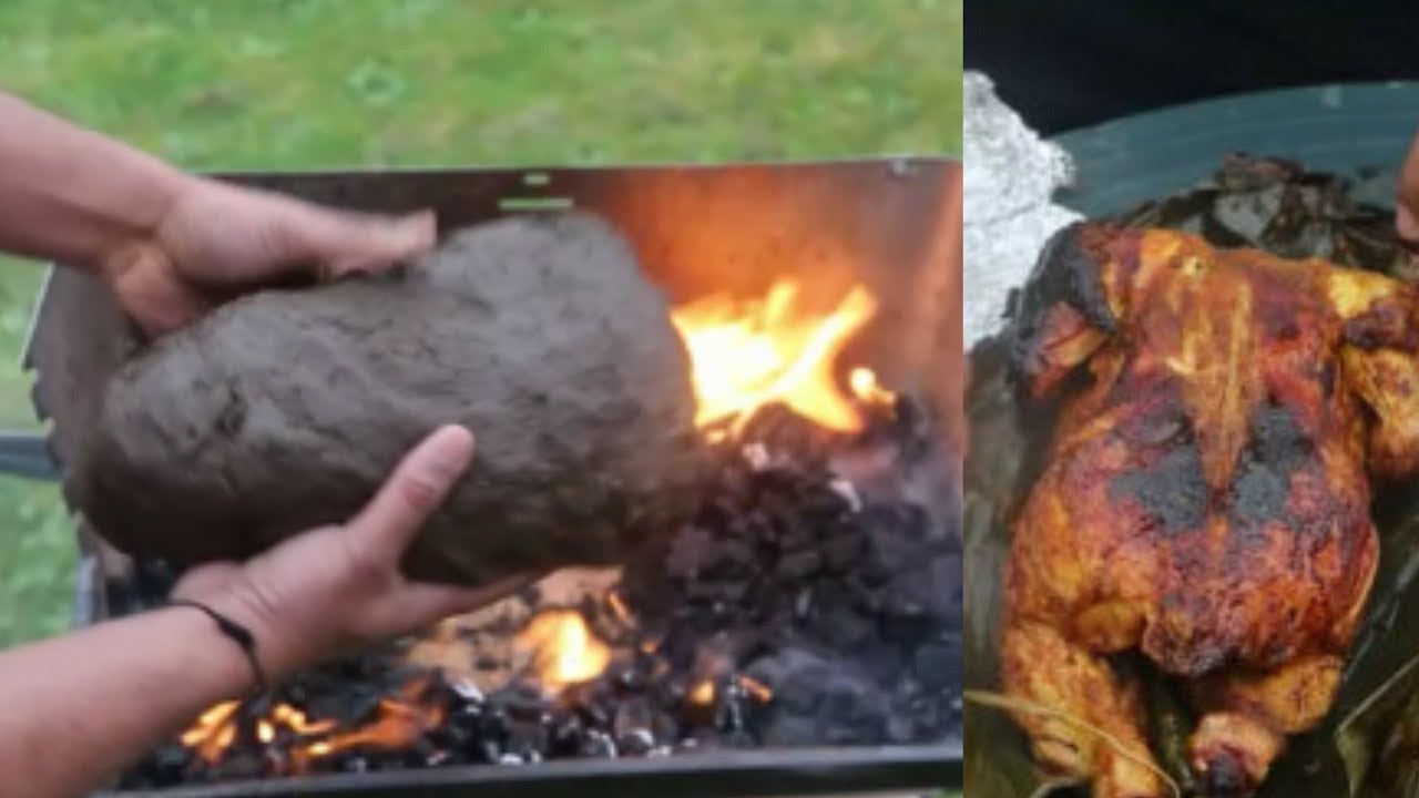 CHICKEN COOKING WITH CLAY || SUPER EXPERIMENT || PREPARED BY JOBY ...