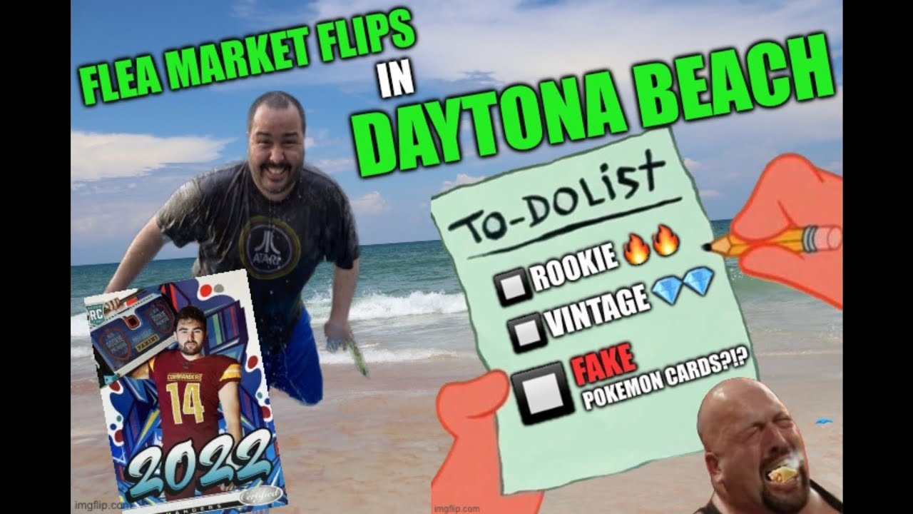 CBV Ep. 15 - Cardboard Viv Does Daytona Beach (Flea Market and Card Shop Flipping) - YouTube