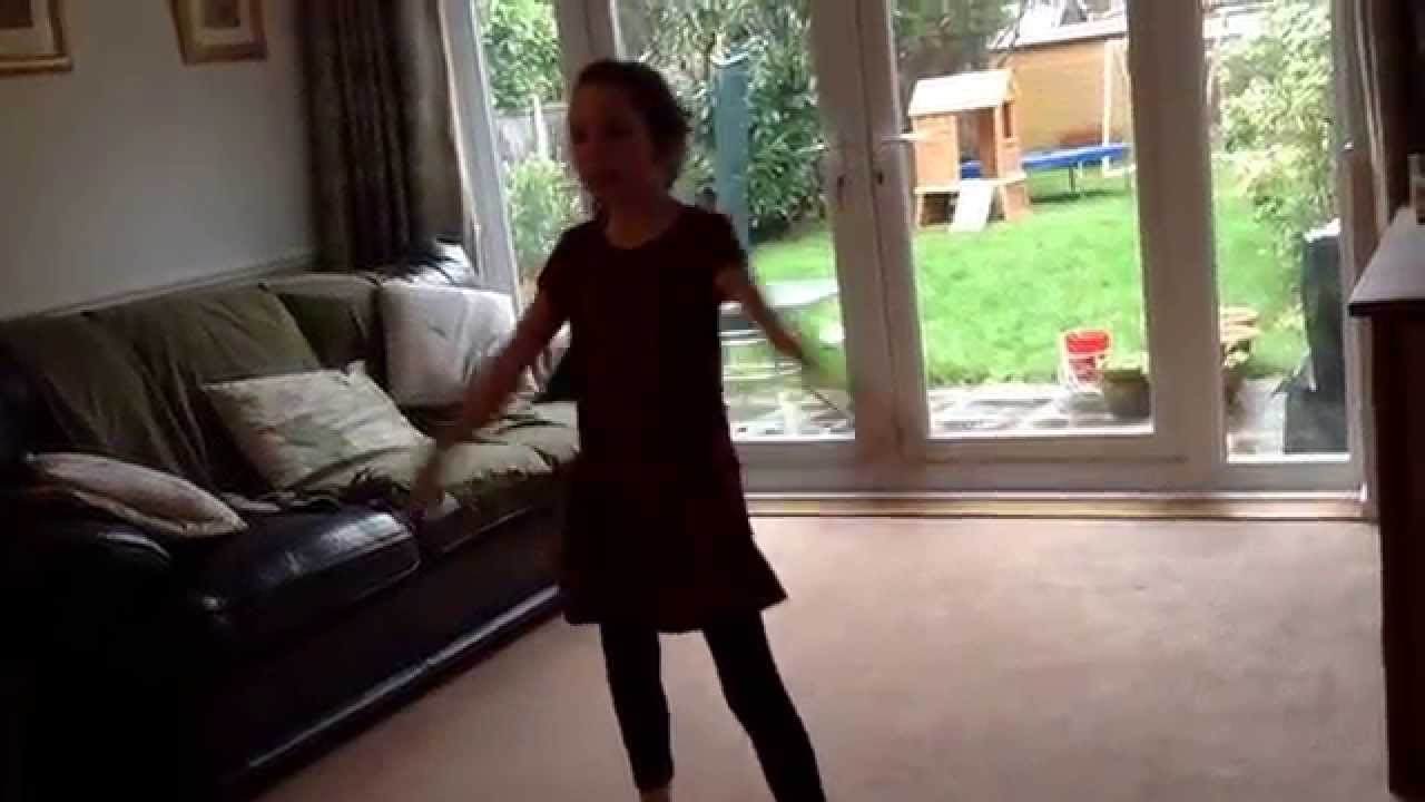 One person acro tricks with ELLA - YouTube