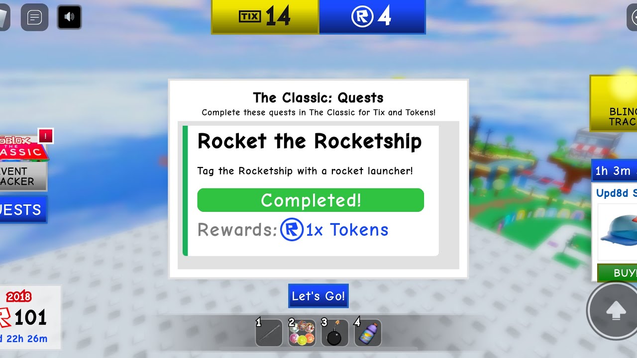 HOW TO COMPLETE THE ROCKET THE ROCKETSHIO QUEST IN ROBLOX THE CLASSIC # ...