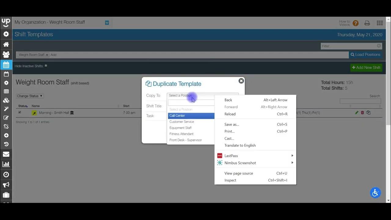 How to create shift templates for shift-based availability - YouTube