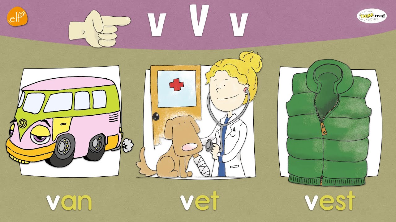 The V Chant | Phonics and Vocabulary | Think Read Write | ELF Learning ...