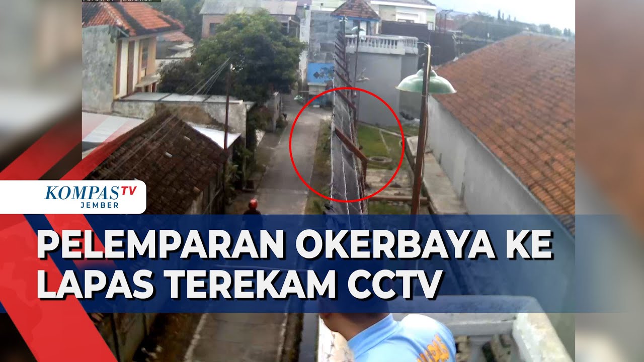 Pelemparan Okerbaya Ke Dalam Lapas Kediri Terekam CCTV - YouTube
