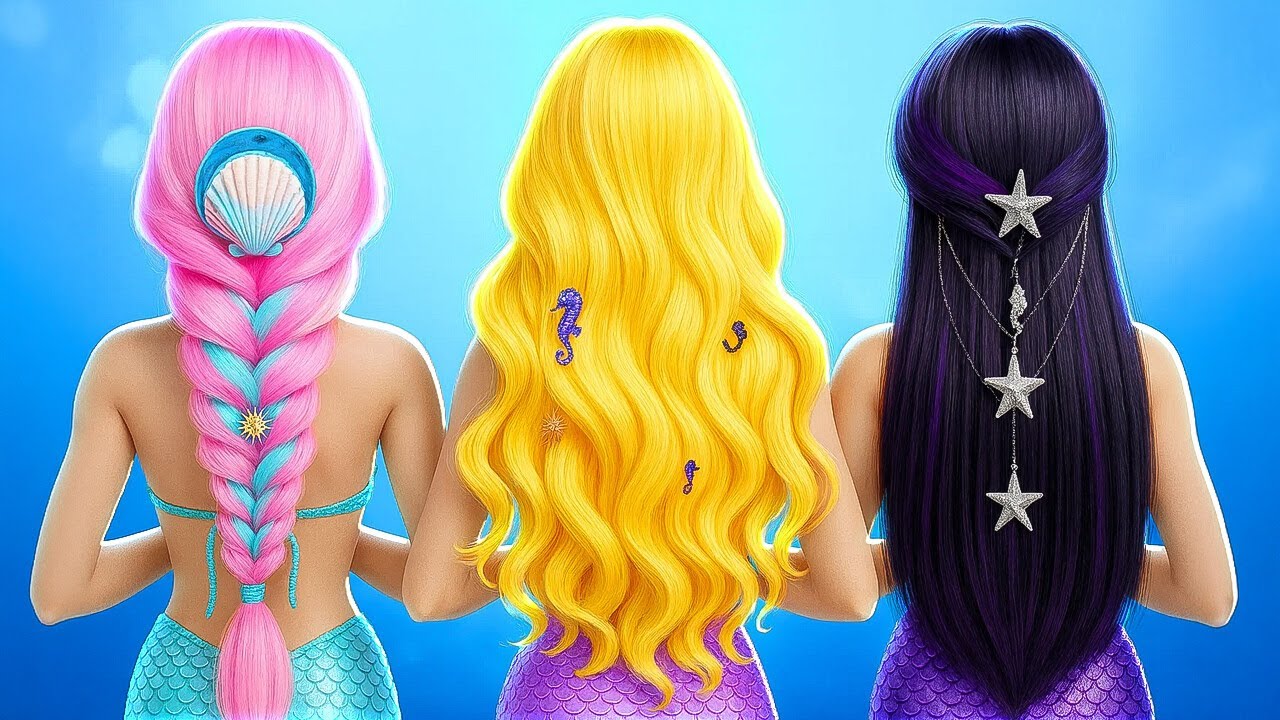 PINK Mermaid vs DARK Mermaids! Rejected and Transformed to Join the ...