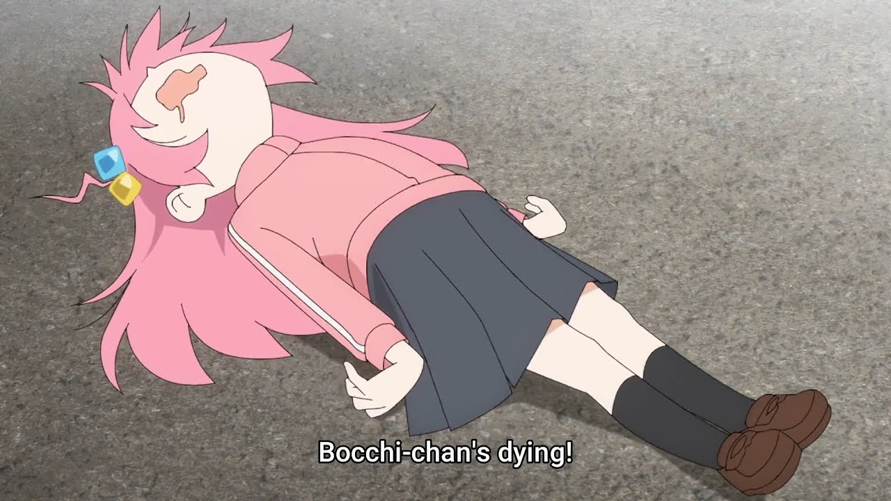 Bocchi-chan was in shock.. was shocked . Look cute || Bocchi the rock ...