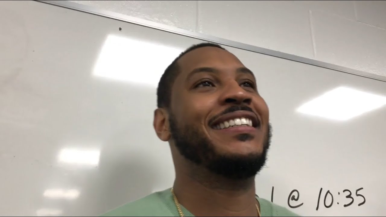 Melo, PG, Russ, Grant Postgame Interview / Thunder vs Heat - YouTube