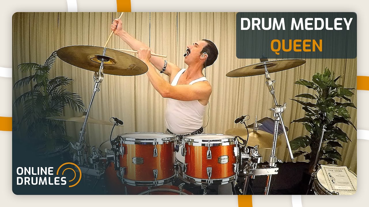 Queen Medley - Online Drumles - YouTube