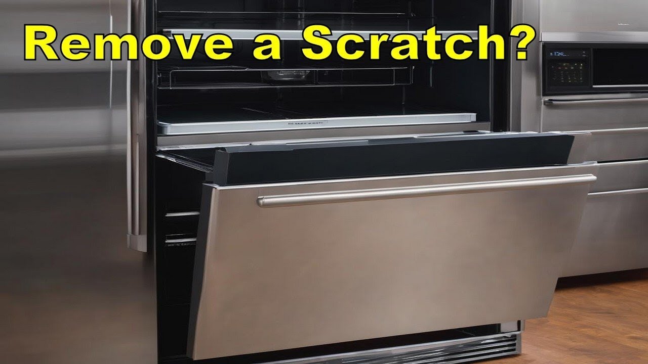How Do I Remove a Scratch From My Stainless Steel Refrigerator? - YouTube