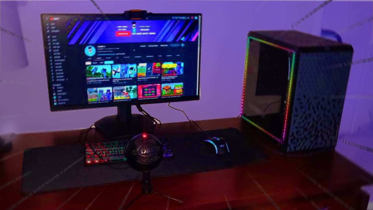 $1,200 Gaming PC Setup + How I make my videos | 10K Subs Special - YouTube