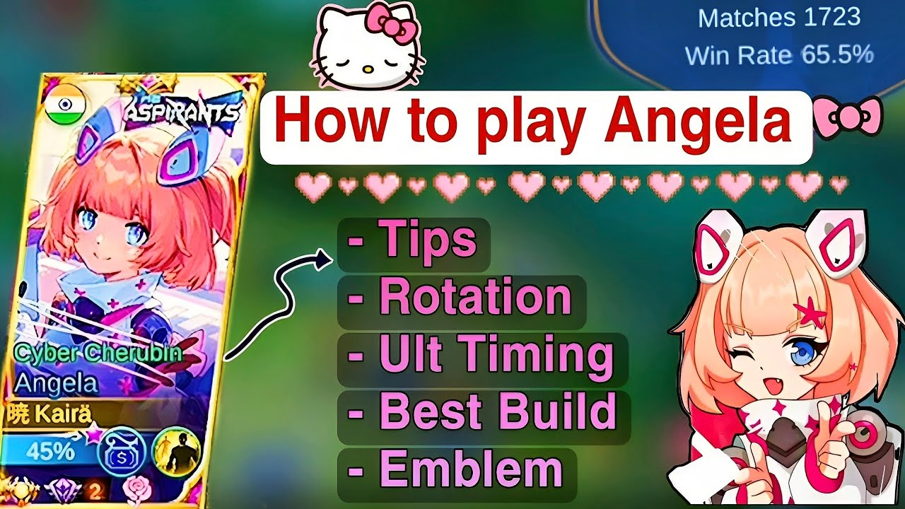 How to play Angela🎀Tips, Rotation, Best Build, Emblem, Ult Timing - by ...