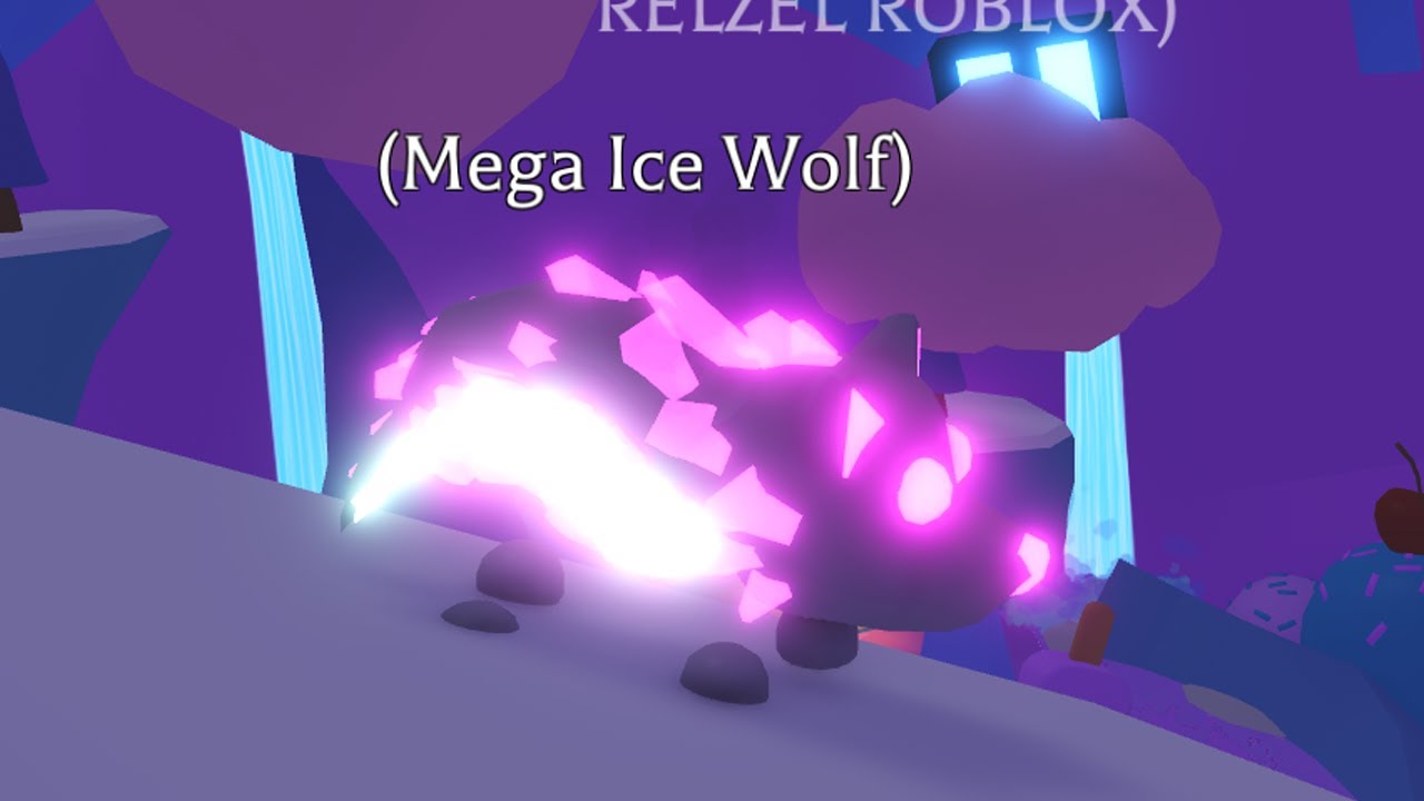 MEGA ICE WOLF (Ultra-Rare) - Fly Ride & Tricks Adopt Me - YouTube