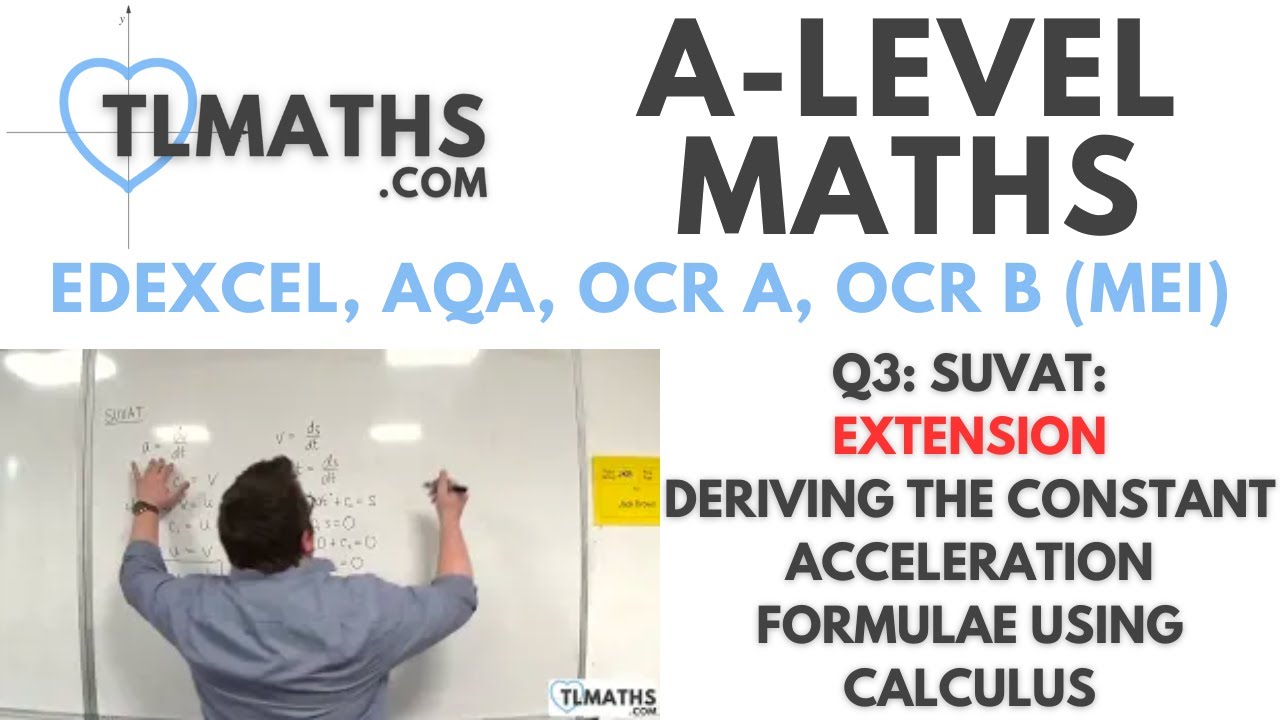 A-Level Maths Q3-02 SUVAT: EXTENSION Deriving the Constant Acceleration ...