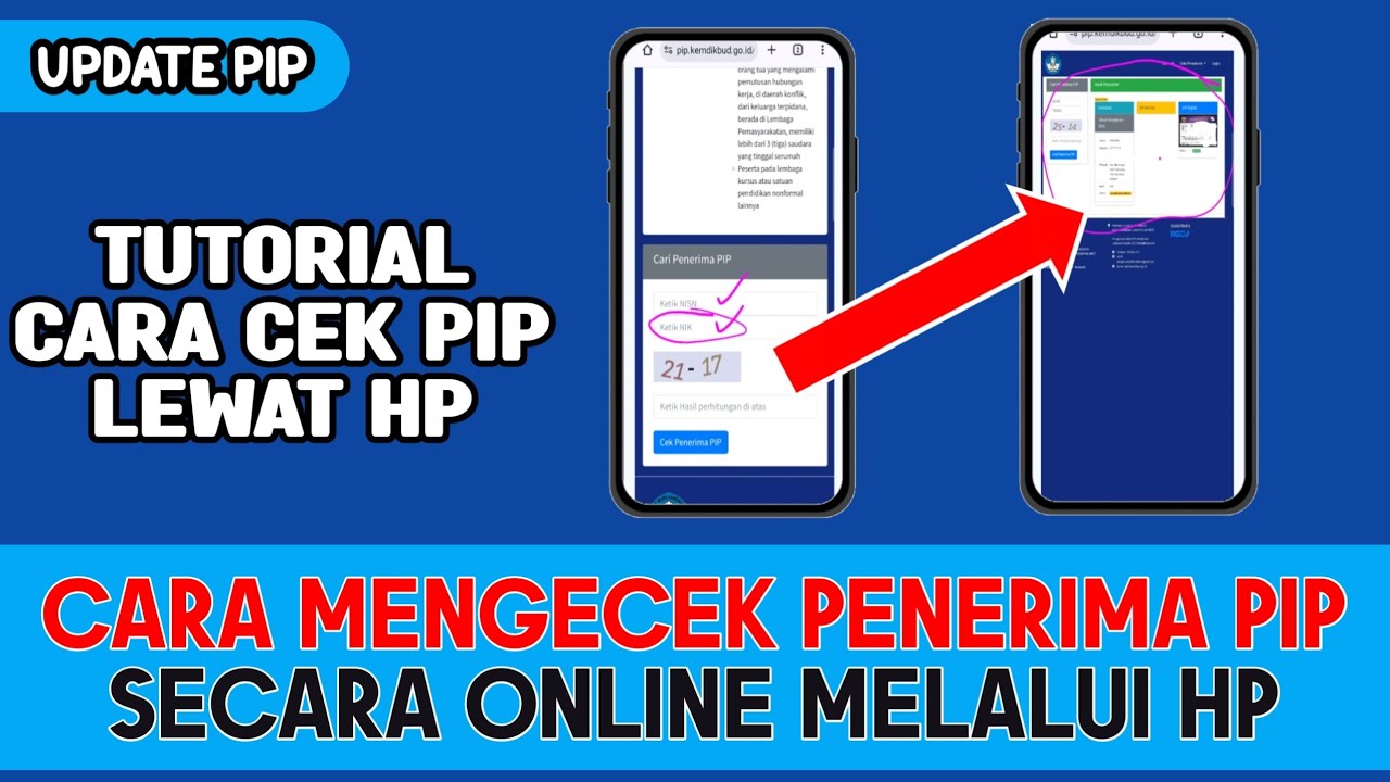 CARA CEK PIP 2024 LEWAT HP || Cek Bantuan Anak Sekolah - YouTube