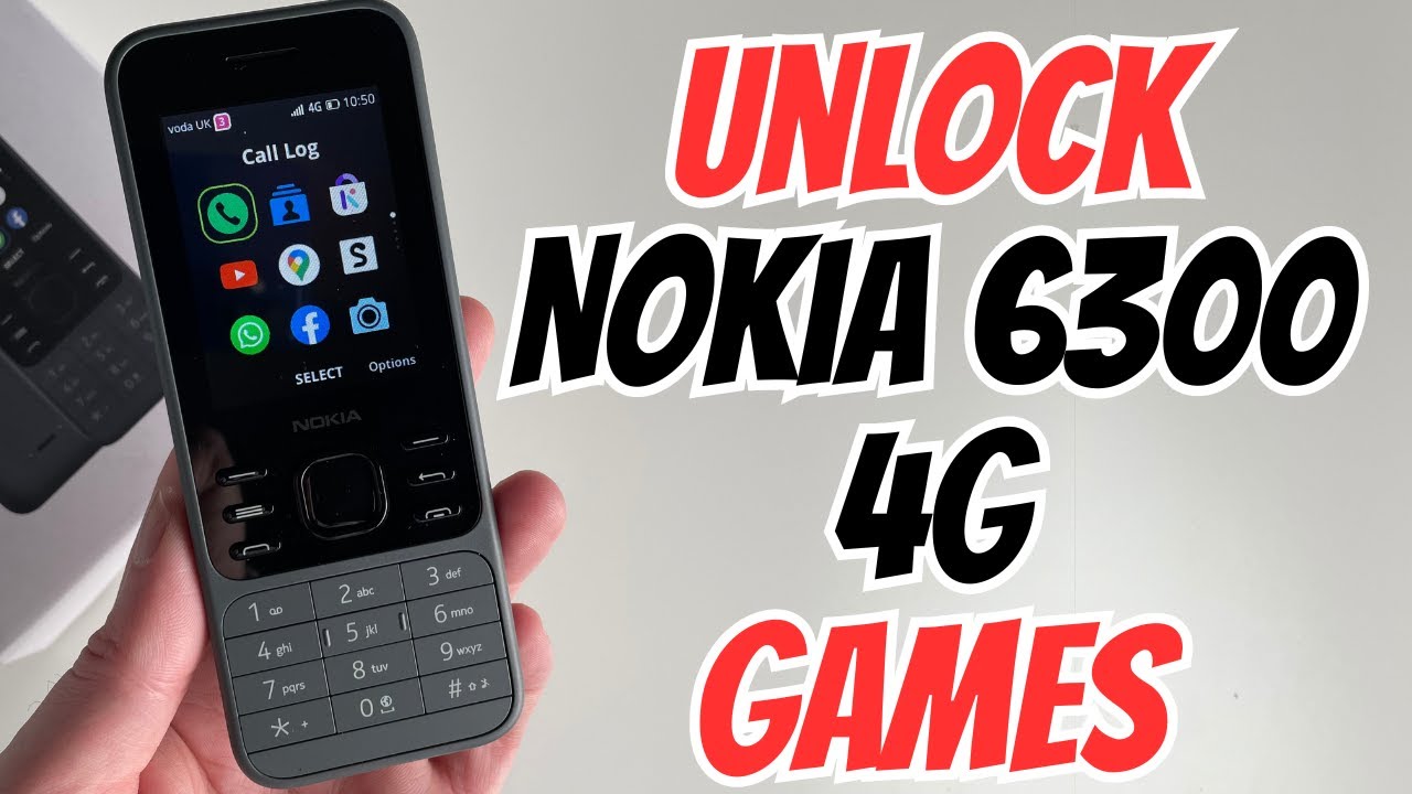 How to Unlock Nokia 6300 4G Games | Nokia 6300 4G games unlock code ...