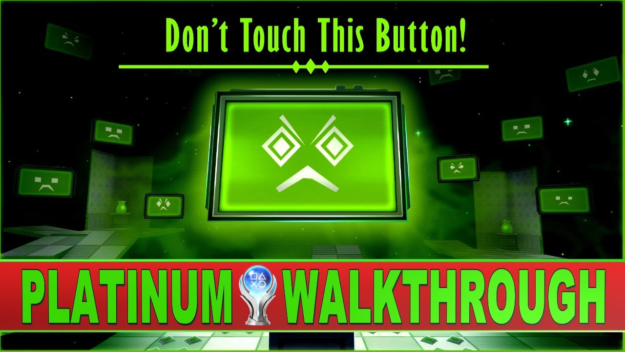 Don't Touch This Button 100% Full Platinum Walkthrough | Trophy ...