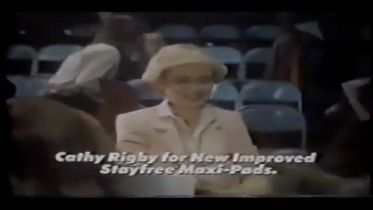 Stayfree Maxi-Pads - Cathy Rigby (1981) - YouTube