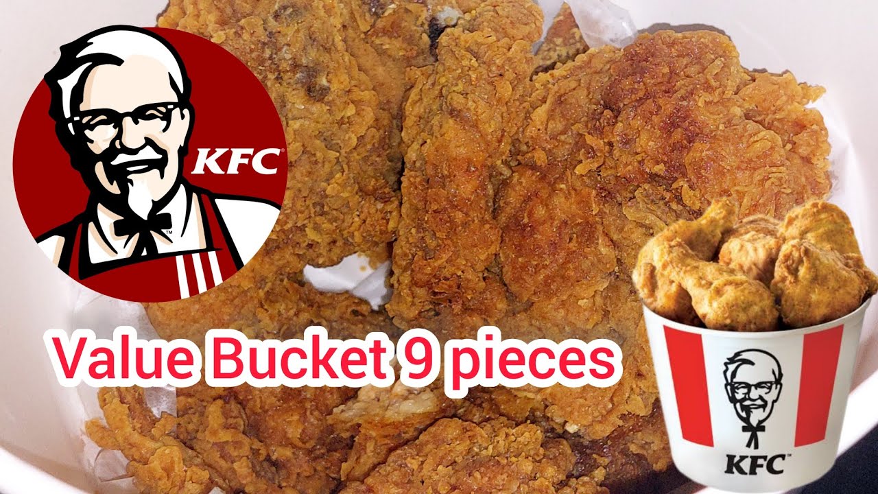 KFC NEW CHICKEN VALUE BUCKET 🍗🍔🍟 - YouTube
