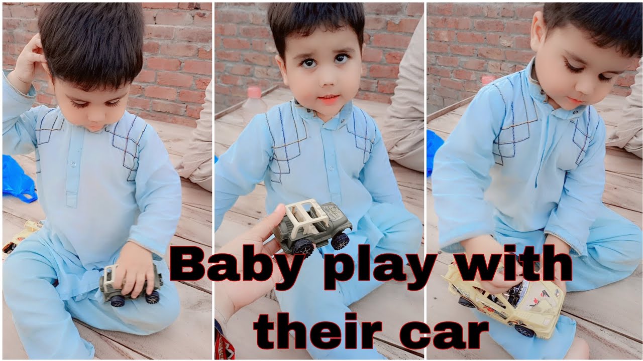 baby play with their car||baby playing video||aayan's world - YouTube