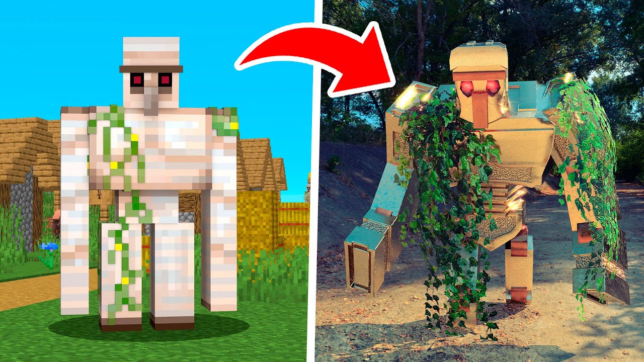 Golem De Ferro Minecraft Da Vida Real