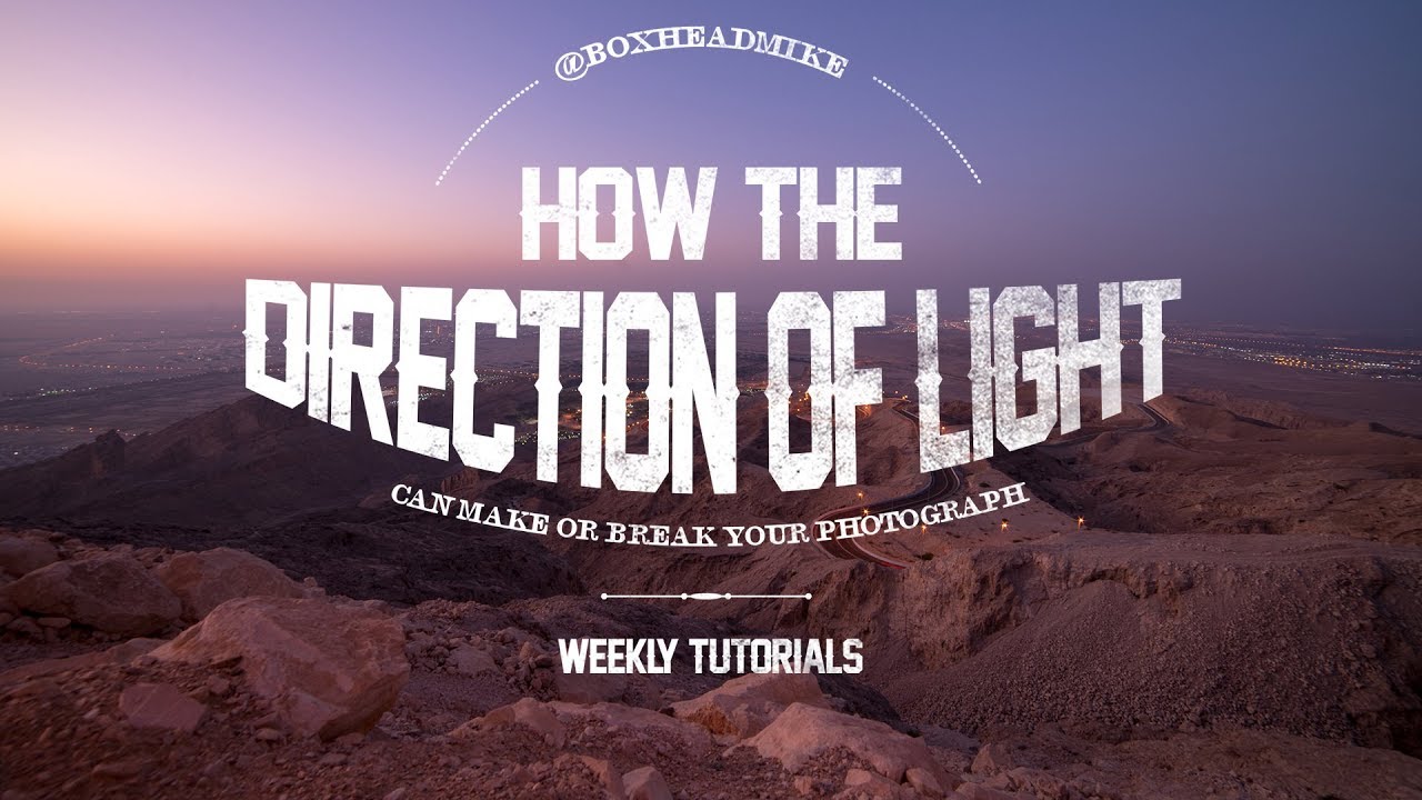 How the direction of light can make or break your photo - YouTube
