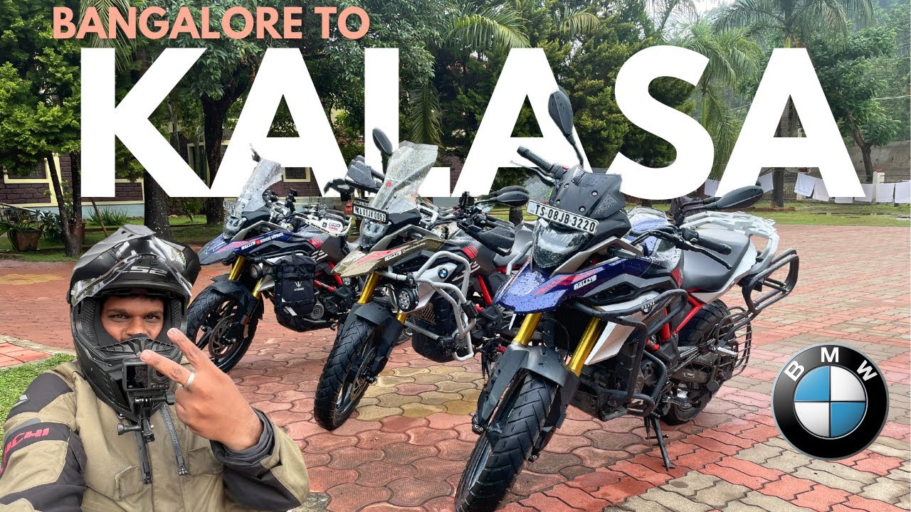 DAY 1 - MONSOON RIDE | BANGALORE TO KALASA | BMW G310GS - YouTube
