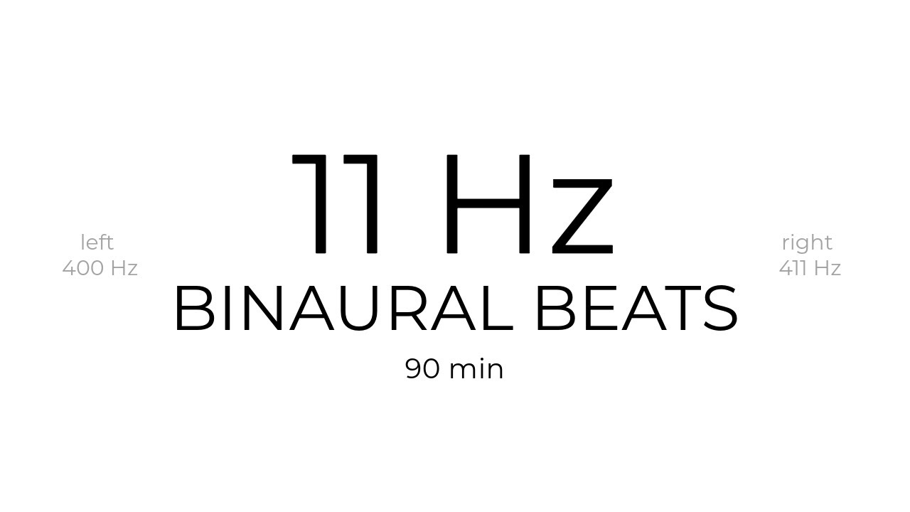 11 Hz Alpha Binaural Beats 90 min - YouTube