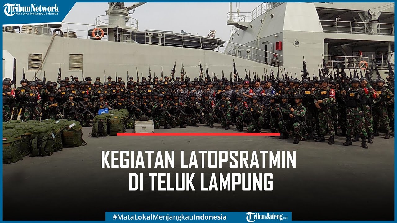 TNI AL Angkut 1.056 TNI AD dan 116 Kendaraan Tempur ke Teluk Lampung ...