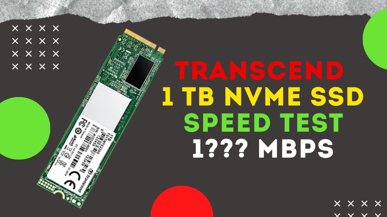 Transcend 1 TB NVME SSD Speed TEST - YouTube