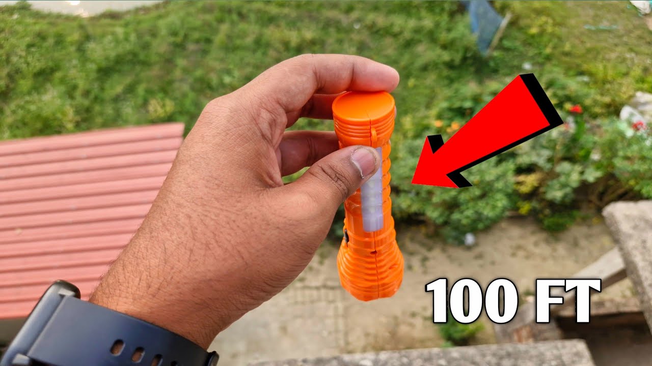 Torch Light 100 FT Drop-Water & Durability Test-सब एक साथ करने के बाद ...