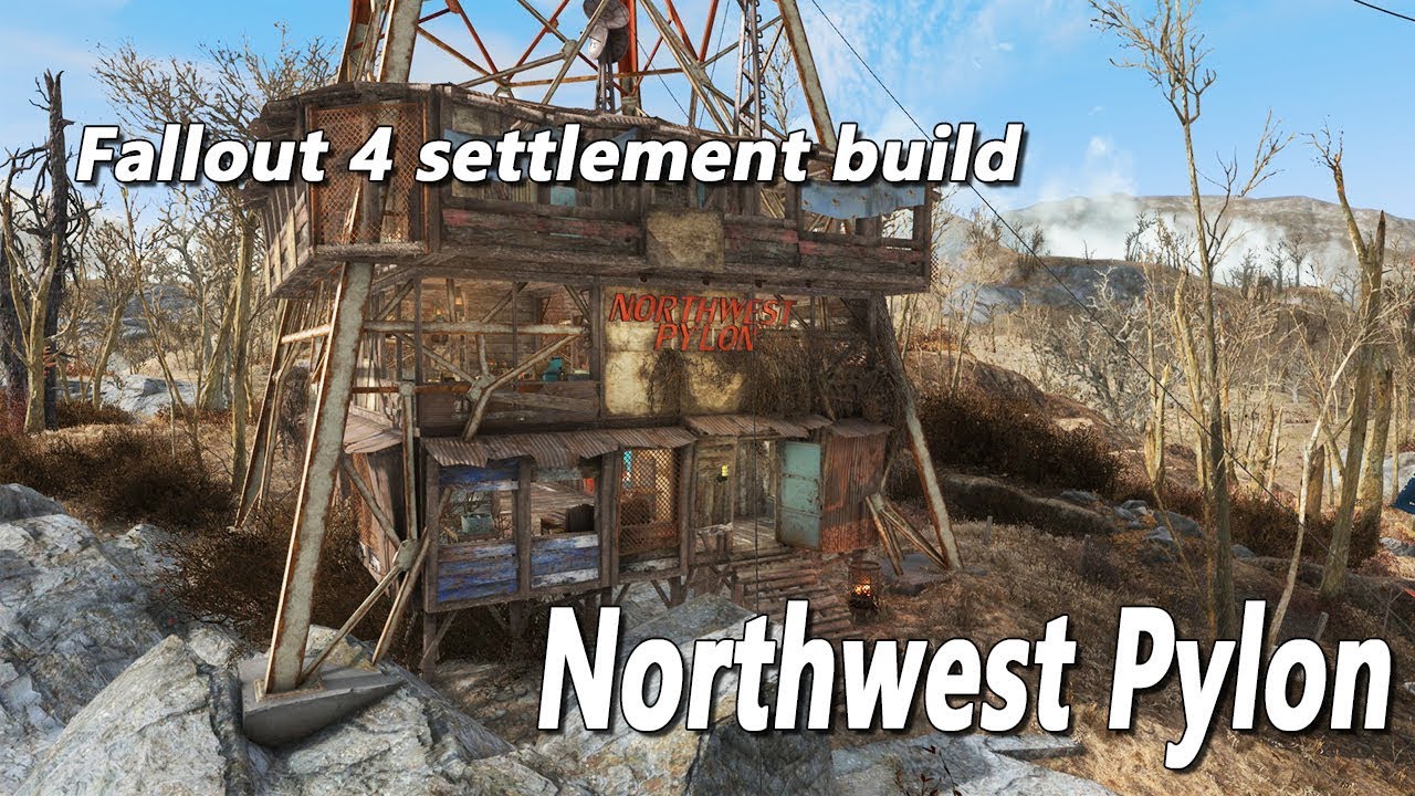 Fallout 4 Northwest Pylon settlement build - YouTube