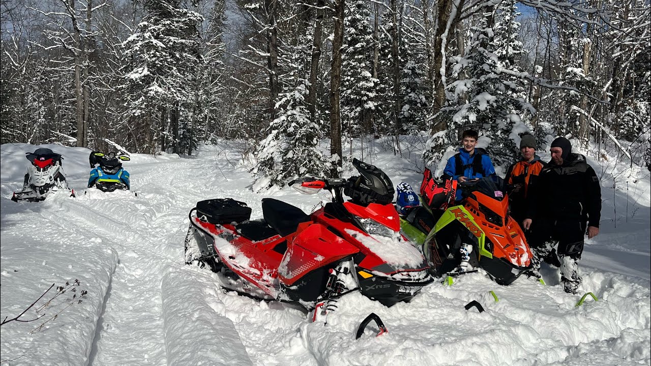 UP backcountry snowmobiling - YouTube