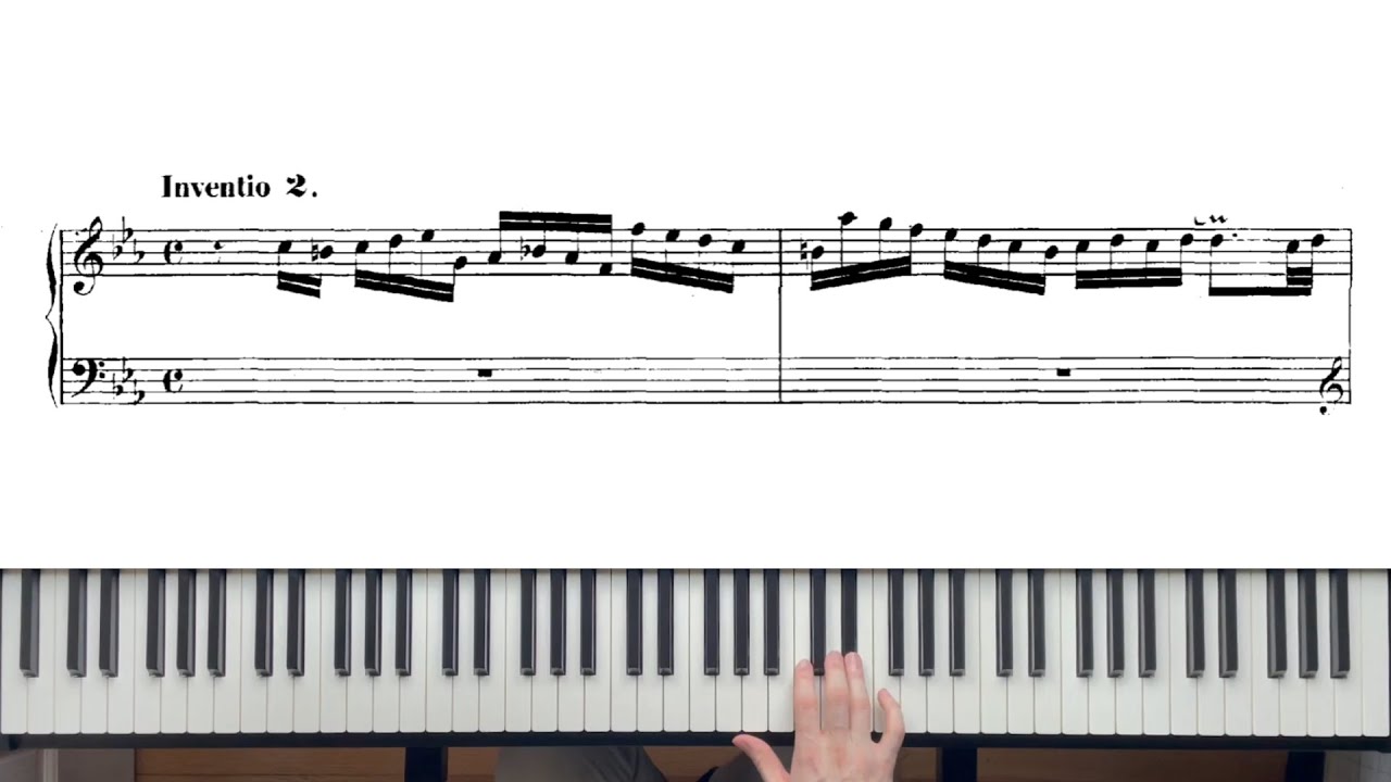 Johann Sebastian Bach: Invention No. 2 in C Minor (BWV 773) - YouTube