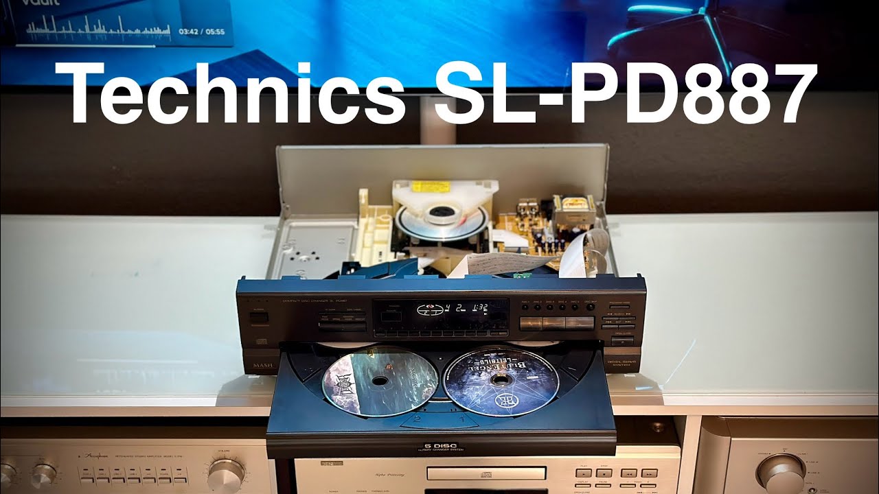Technics SL-PD887 Compact Disc Changer Test - YouTube