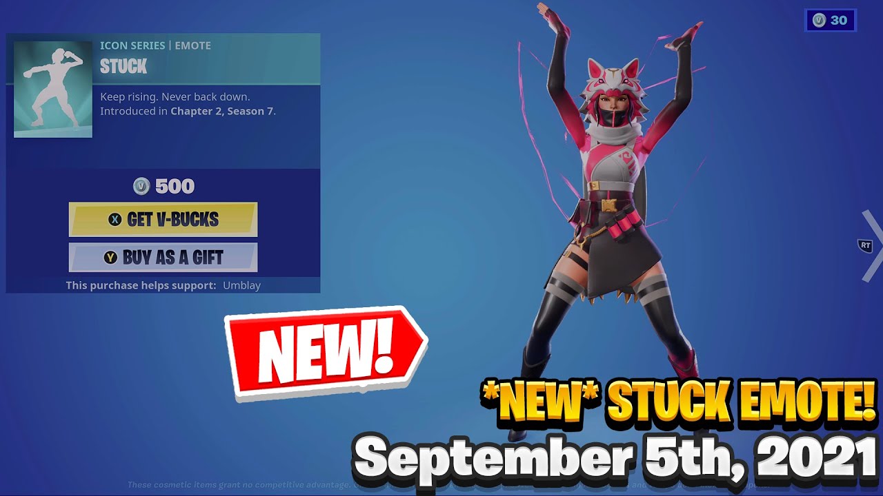 *NEW* Stuck Emote! | Fortnite - Item Shop [September 5th, 2021] - YouTube