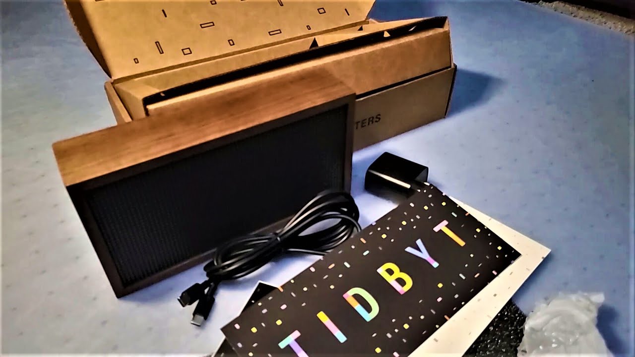 Unboxing the Tidbyt | Kickstarter Retro Smart Display - YouTube