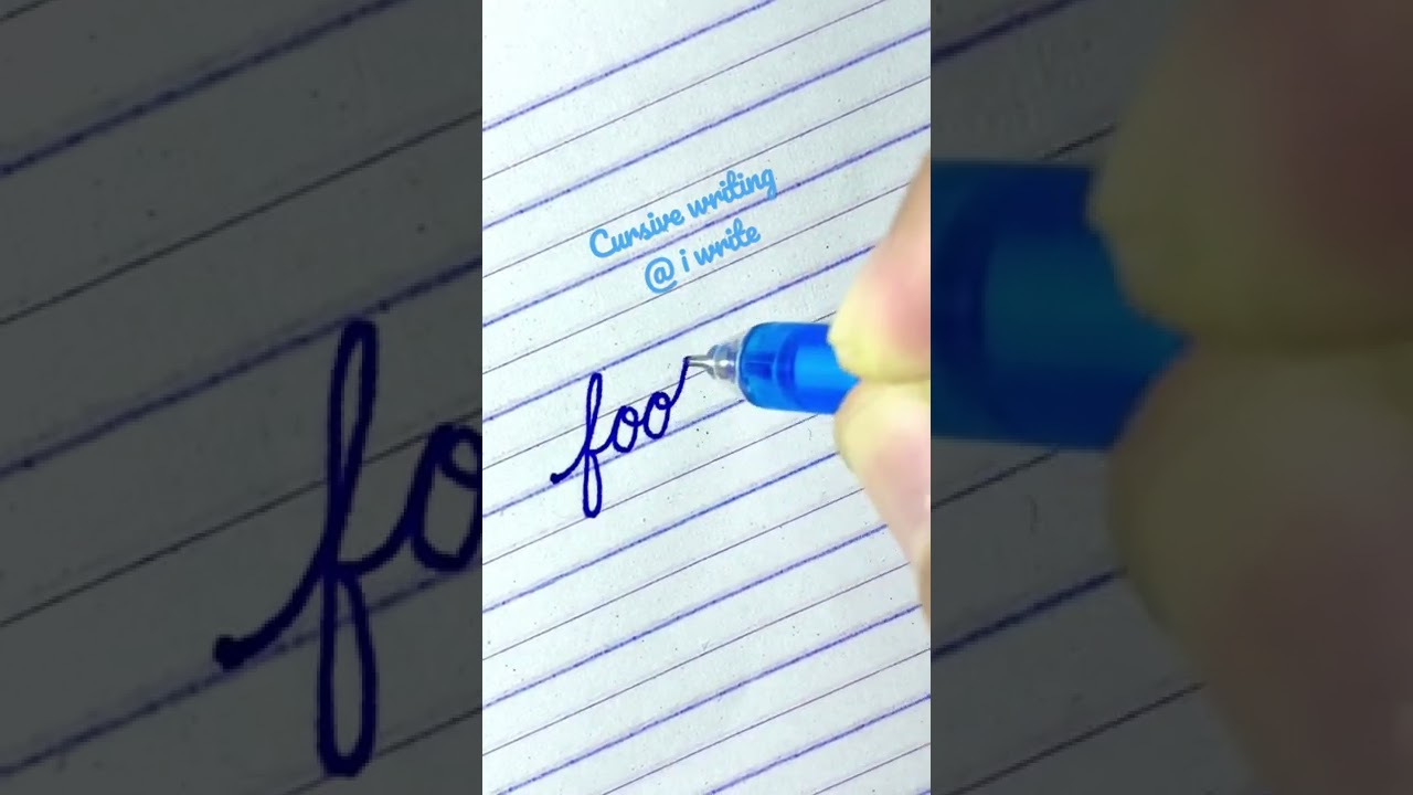 football - Cursive writing | cursive handwriting practice #shorts # ...