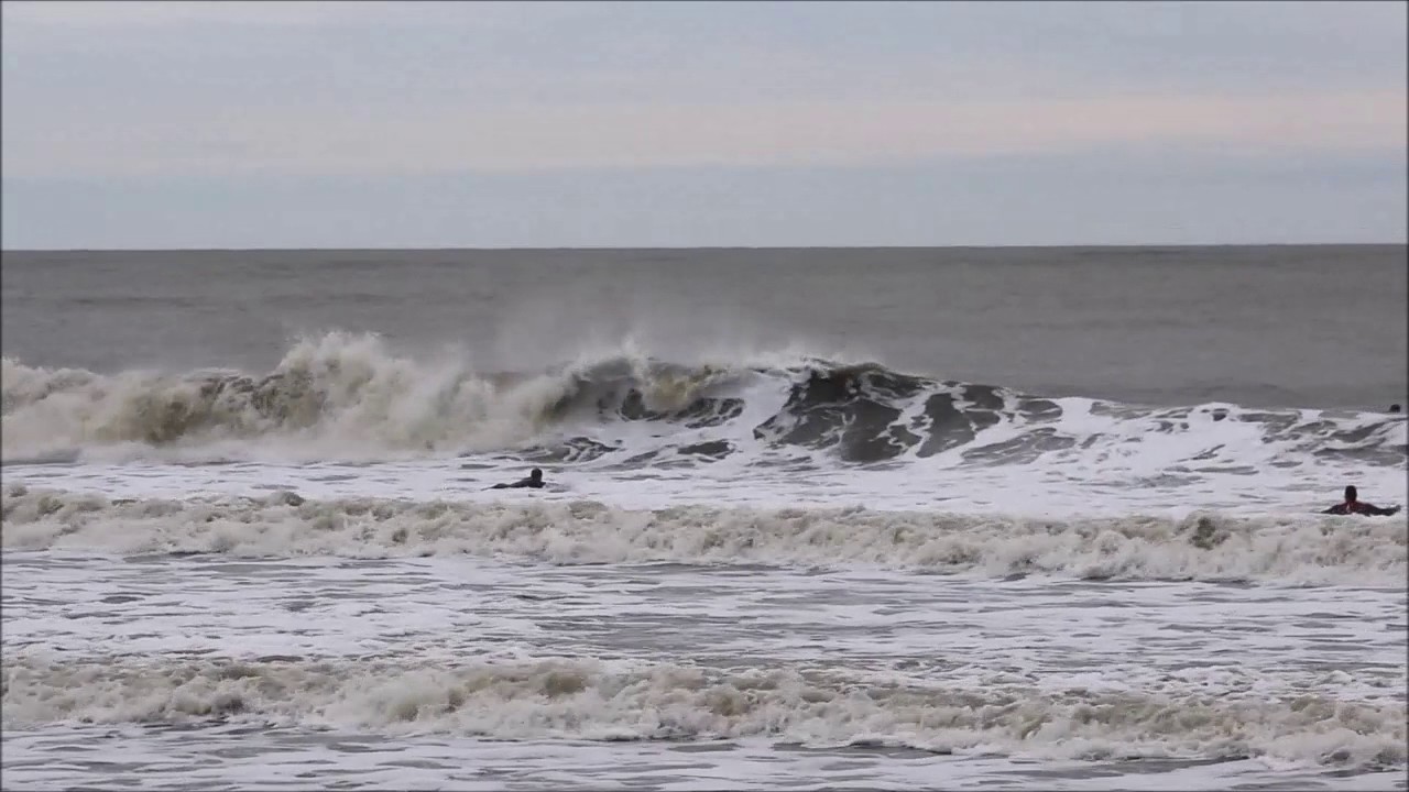 Folly Beach, SC, Surf Report 12-1-16 - YouTube