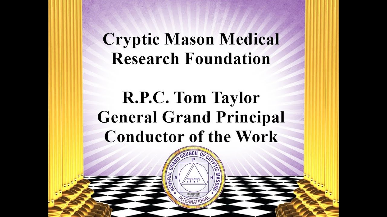 GGC Presents: Cryptic Mason Medical Research Foundation with R.P.C. Tom ...