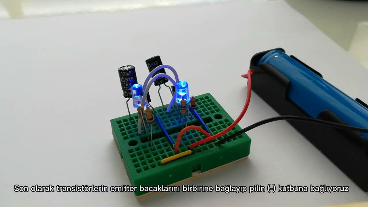 BC547 ile flip-flop devresi yapımı - YouTube