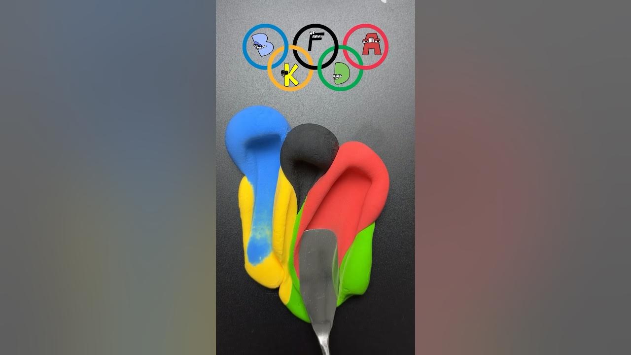 Guess the mixed color of Olympic Games #colormixing #satisfying #art # ...