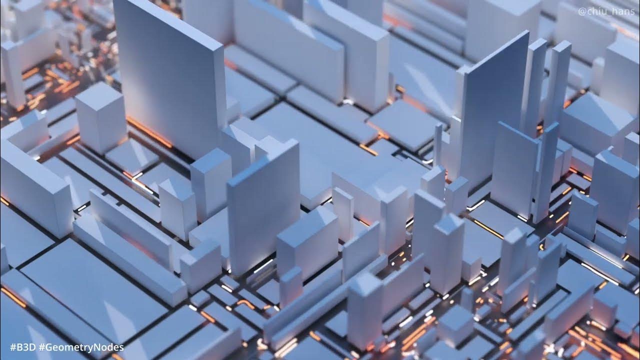 Recursive Subdivision Cityscape with Beldner GeometryNodes - YouTube