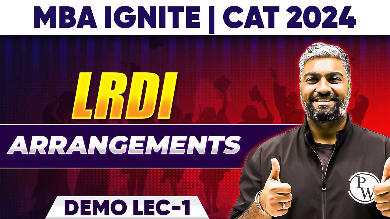 Arrangements | CAT LRDI | MBA IGNITE BATCH - YouTube