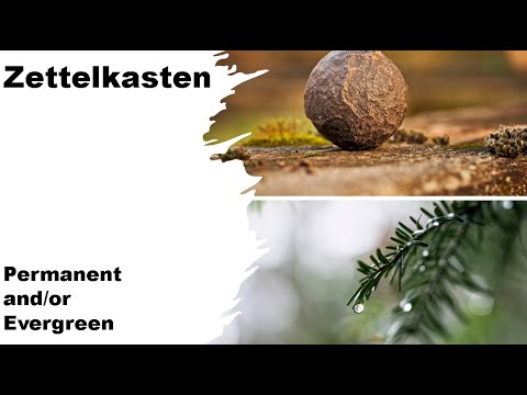 Zettelkasten - Permanent and/or Evergreen Notes - YouTube