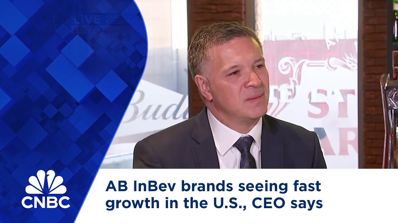 AB InBev brands seeing fast growth in the U.S., CEO says - YouTube