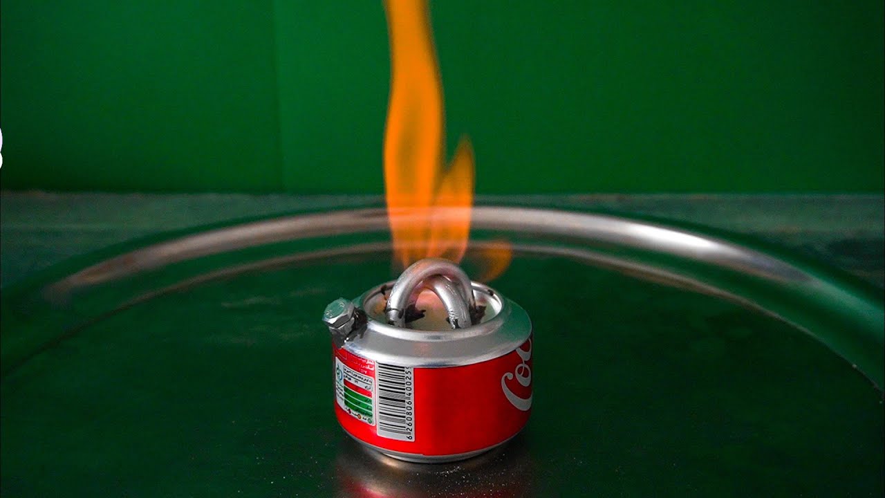 How to make an alcohol stove with soda cans - YouTube