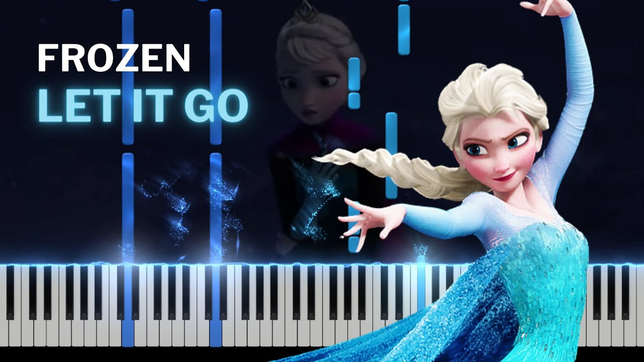 Frozen, Let it go - Easy piano tutorial - YouTube