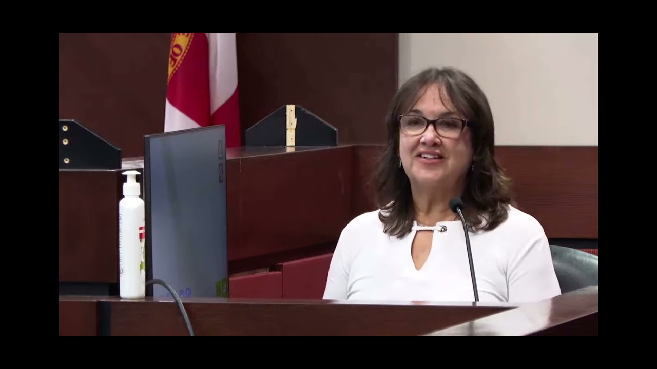 Close up: Former employee of the Adelson Institute testimony during ...