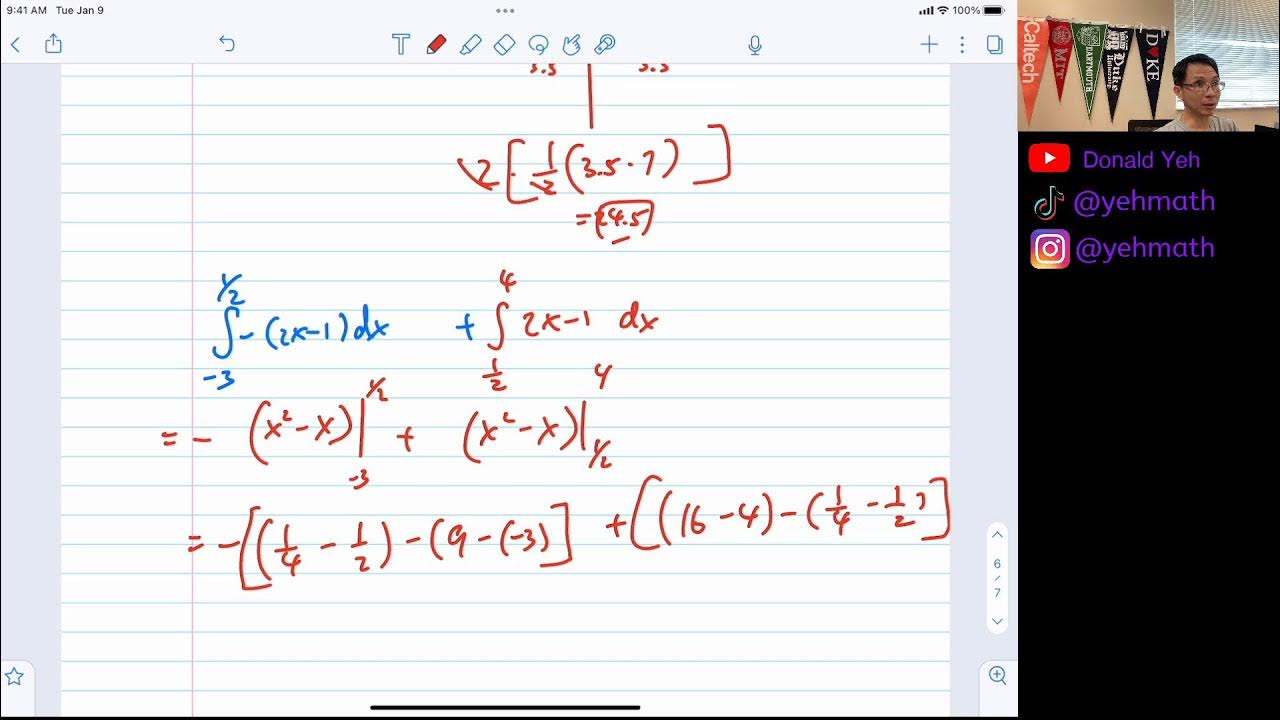 AP Calculus AB Definite Integral Arithmetic vs geometric Take 2 - YouTube